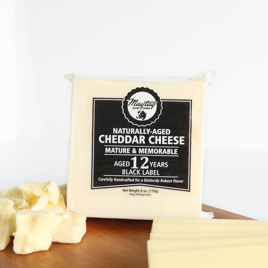 6 oz. 12-Year Aged Cheddar – Maytag Dairy Farms, LLC