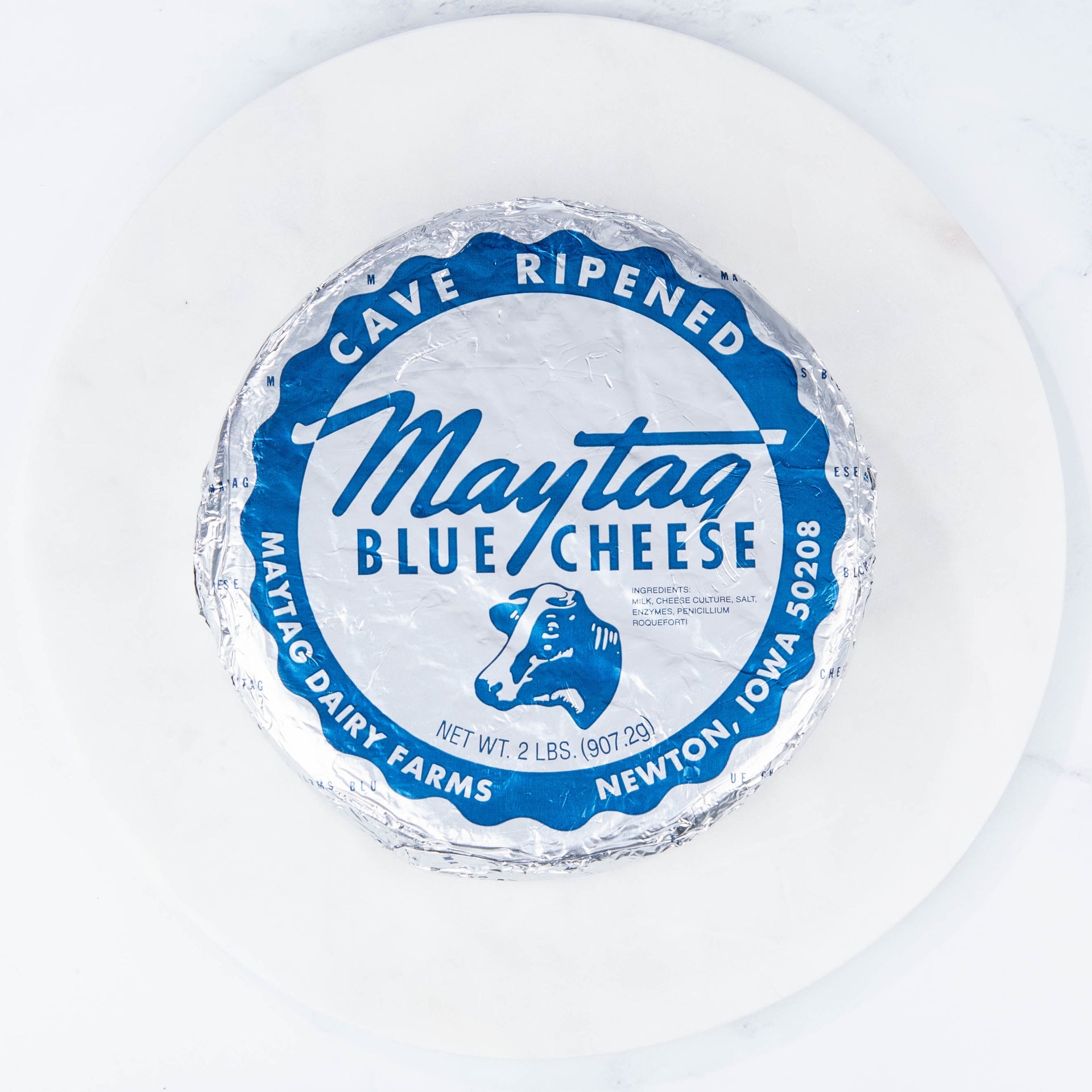 2 Lb. Maytag Blue Cheese Wheel – Maytag Dairy Farms, LLC